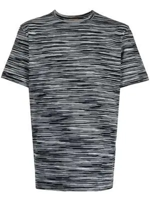 Missoni Striped Short-sleeved T-shirt - Black