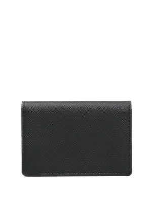 AGNES B. Bi-fold Leather Cardholder - Black