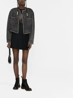 R13 Chain-embellished Denim Jacket