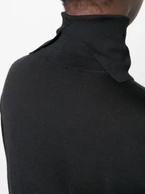 JIL SANDER Roll-neck Long-sleeve Jumper - Black