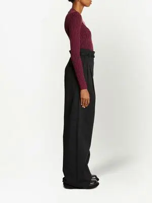 Proenza Schouler White Label Plaited Rib Scoop Neck Jumper - Red