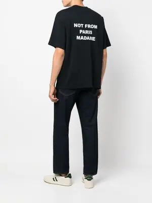 Drole De Monsieur Slogan-print T-shirt