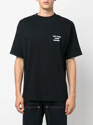 Drole De Monsieur Slogan-print T-shirt