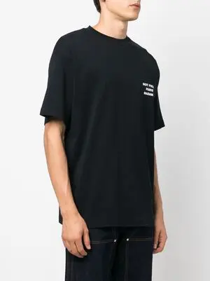 Drole De Monsieur Slogan-print T-shirt