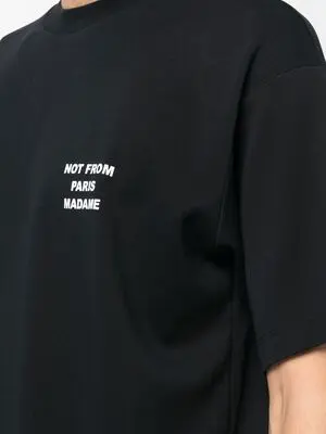 Drole De Monsieur Slogan-print T-shirt
