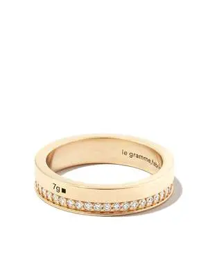 Le Gramme 18kt Yellow 7g Diamond Band Ring - Gold