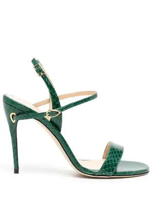 Jennifer Chamandi Tommaso Leather Sandals