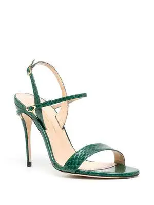 Jennifer Chamandi Tommaso Leather Sandals