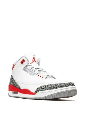 JORDAN Air 3 Retro Og Fire Red 2022 Sneakers - White