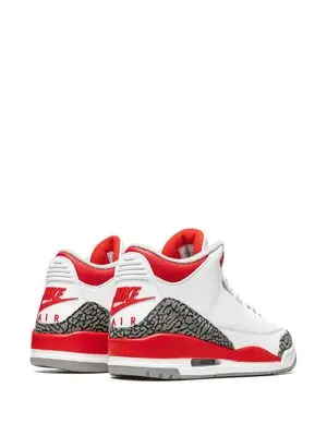 JORDAN Air 3 Retro Og Fire Red 2022 Sneakers - White