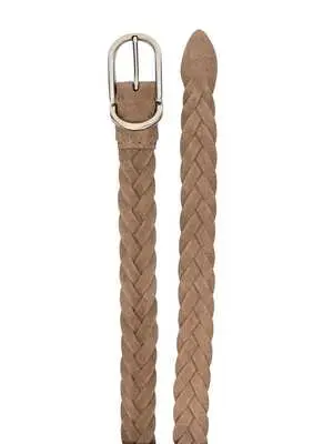 Brunello Cucinelli Interwoven-design Buckle Belt