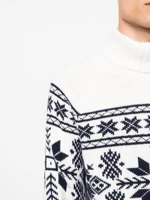 Brunello Cucinelli Cashmere Roll-neck Jumper - White