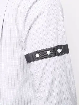 Thom Browne Grosgrain-armband Cotton Shirt - Grey