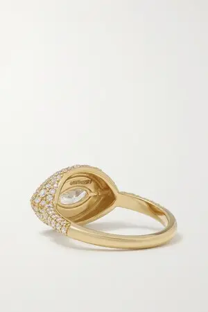 KAMYEN 18-karat Diamond And Enamel Ring