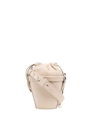 MAISON MARGIELA Mini Leather Bucket Bag - Brown