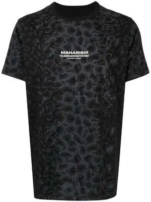 MAHARISHI Logo-print Organic-cotton T-shirt