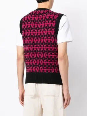 Ami Logo-ebroidered Knitted Vest