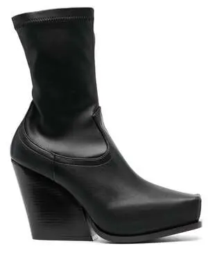 Stella McCartney Cowboy 80mm Ankle Boots - Black