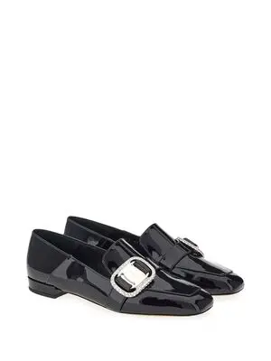 FERRAGAMO Vara Chain Loafers - Black