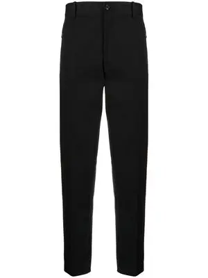 Moncler Side-stripe Tapered Trousers - Black