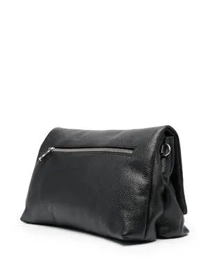 Zadig&Voltaire Leather Shoulder Bag With Logo - Black