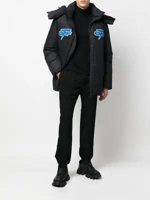 Off-White Logo-patch Padded Short Jacket