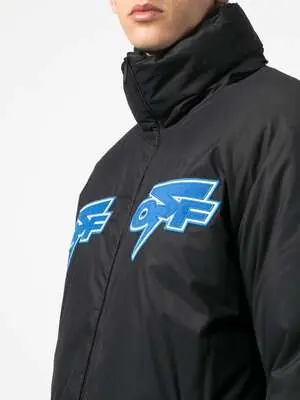 Off-White Logo-patch Padded Short Jacket