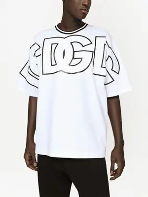 Dolce & Gabbana Dg-logo Technical Jersey T-shirt