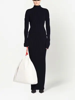 Balenciaga Ribbed Maxi Skirt