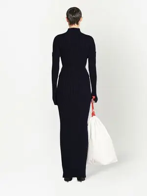 Balenciaga Ribbed Maxi Skirt