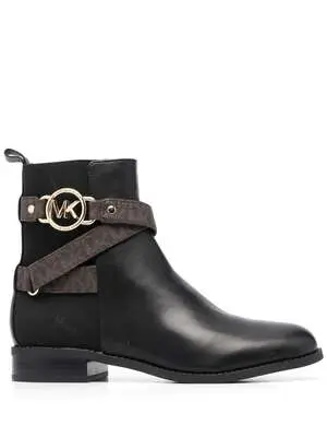 Michael Kors Gold-Tone Heel Boots