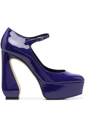 SERGIO ROSSI Platform Pumps - Purple