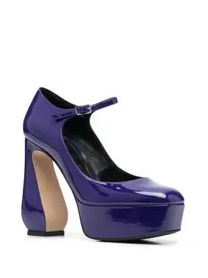 SERGIO ROSSI Platform Pumps - Purple