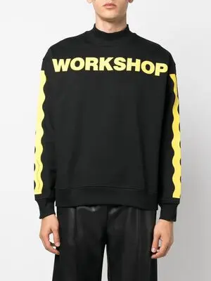 032C Graphic Print Long Sleeve Sweatshirt