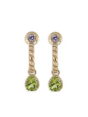 Dolce & Gabbana 18kt Yellow Gemstone Drop Earrings