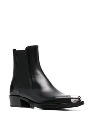 Alexander McQueen Toe-cap 35mm Leather Boots