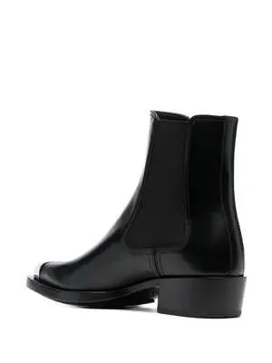 Alexander McQueen Toe-cap 35mm Leather Boots
