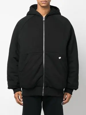 1017 Alyx 9sm Logo-embroidered Hooded Bomber Jacket
