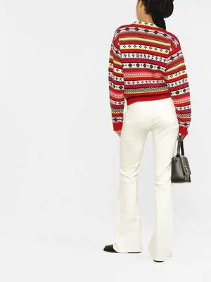 Kenzo Intarsia-knit Logo Jumper - Red