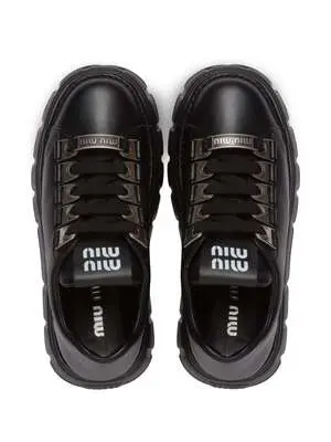 Miu Miu Lace-up Platform Sneakers