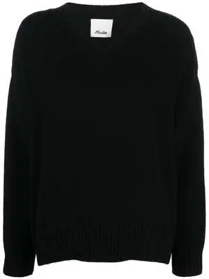 ALLUDE V-neck Cashmere Jumper