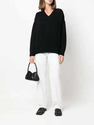 ALLUDE V-neck Cashmere Jumper