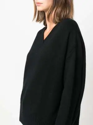 ALLUDE V-neck Cashmere Jumper