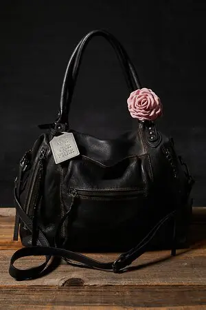 Free People We The Free Emerson Leather Tote Bag Black