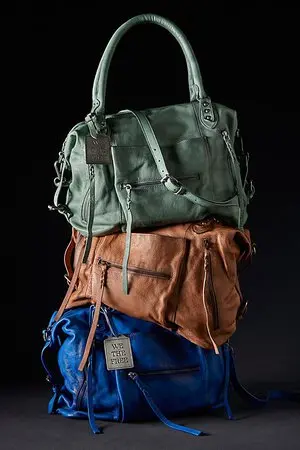 Free People We The Free Emerson Leather Tote Bag Green
