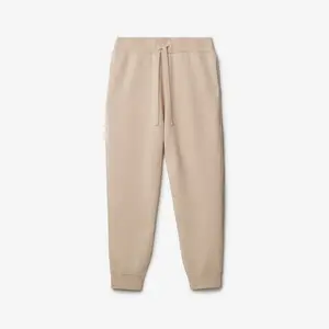Burberry Cashmere Blend Jogging Pants Soft Fawn