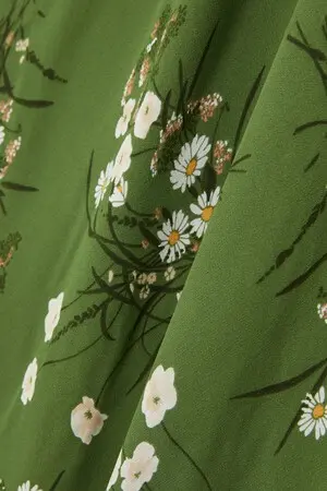 REFORMATION Demy Floral-print Georgette Midi Dress