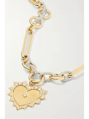 FOUNDRAE Love 18-karat Diamond Necklace