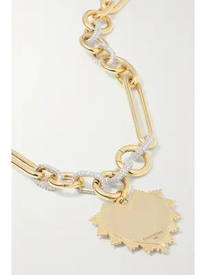 FOUNDRAE Love 18-karat Diamond Necklace