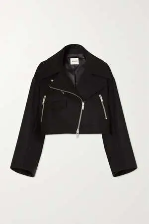 Khaite Gelman Cropped Wool-blend Jacket